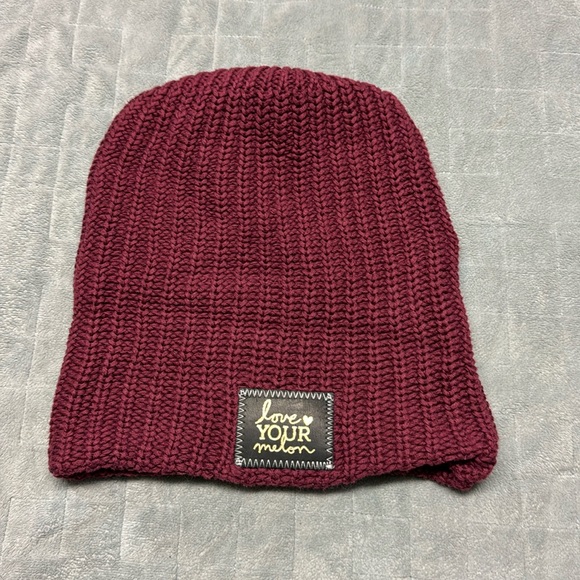 Love Your Melon | Accessories | Love Your Melon Knit Hat Cap Maroon One ...